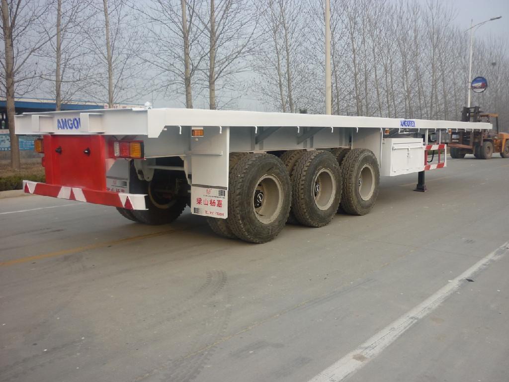 3 Axles 40 FT Container Platform semi-trailer - Product Catalog 3 Axles 40 FT Container Platform semi-trailer - Product Catalog