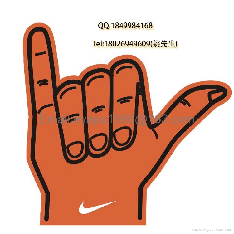 Wholesale EVA Hand Entertainment foam finger EVA hand products for team ...