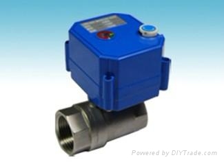 Mini motorized ball valve with manual override - CWX-25S (China ...