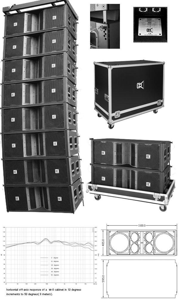 DUAL 12" High Power Big Line Array System Pro Sound - W-8 - CVR (China Manufacturer) - Other ...