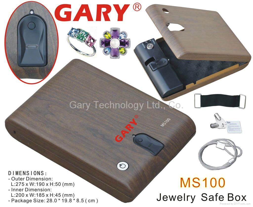 Portable Fingerprint Access Biometric Jewelry Mini safe box for Home ...