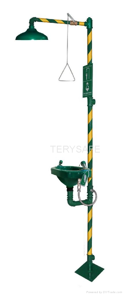 COMBINATION EMERGENCY SAFETY SHOWER - S150 - TERYSAFE (China ...