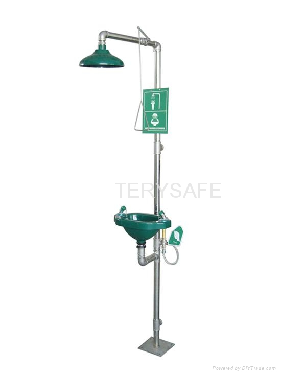 COMBINATION EMERGENCY SAFETY SHOWER - SS-H100 - TERYSAFE (China ...
