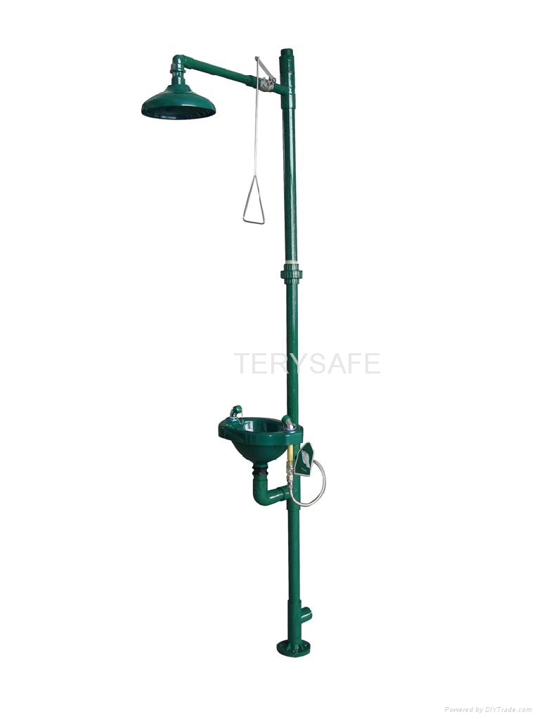 COMBINATION EMERGENCY SAFETY SHOWER - H100 - TERYSAFE (China ...