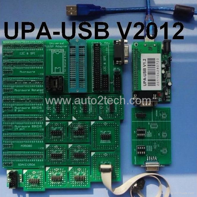 2012 New UPA USB Programmer V1.2 with Full Adaptors Green Color - upa ...