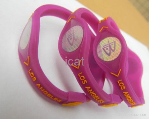 6 NBA Team Silicone Wristband PB Power Bracelet Health Energy Balance ...