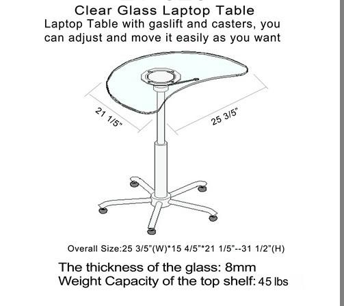 PJS316(Glass Laptop Stand with Metal Frame) - progresshome (China ...