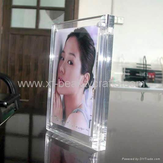 Magnetic/Screw clear acrylic &crystal photo /picture frame - XF17 - OEM ...
