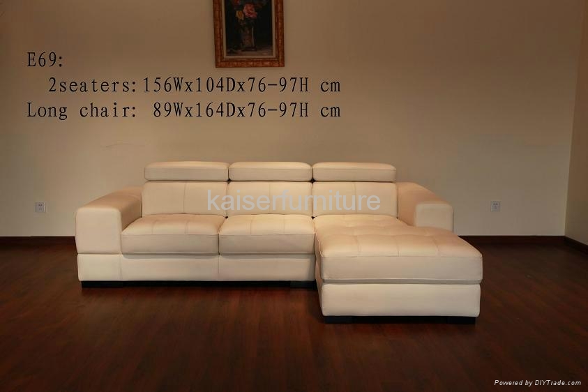 Stationary sofa with chaise - E69 - Kaiser sofa (China Manufacturer ...