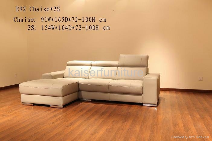 Stationary sofa with chaise - E92 - Kaiser (China Manufacturer ...