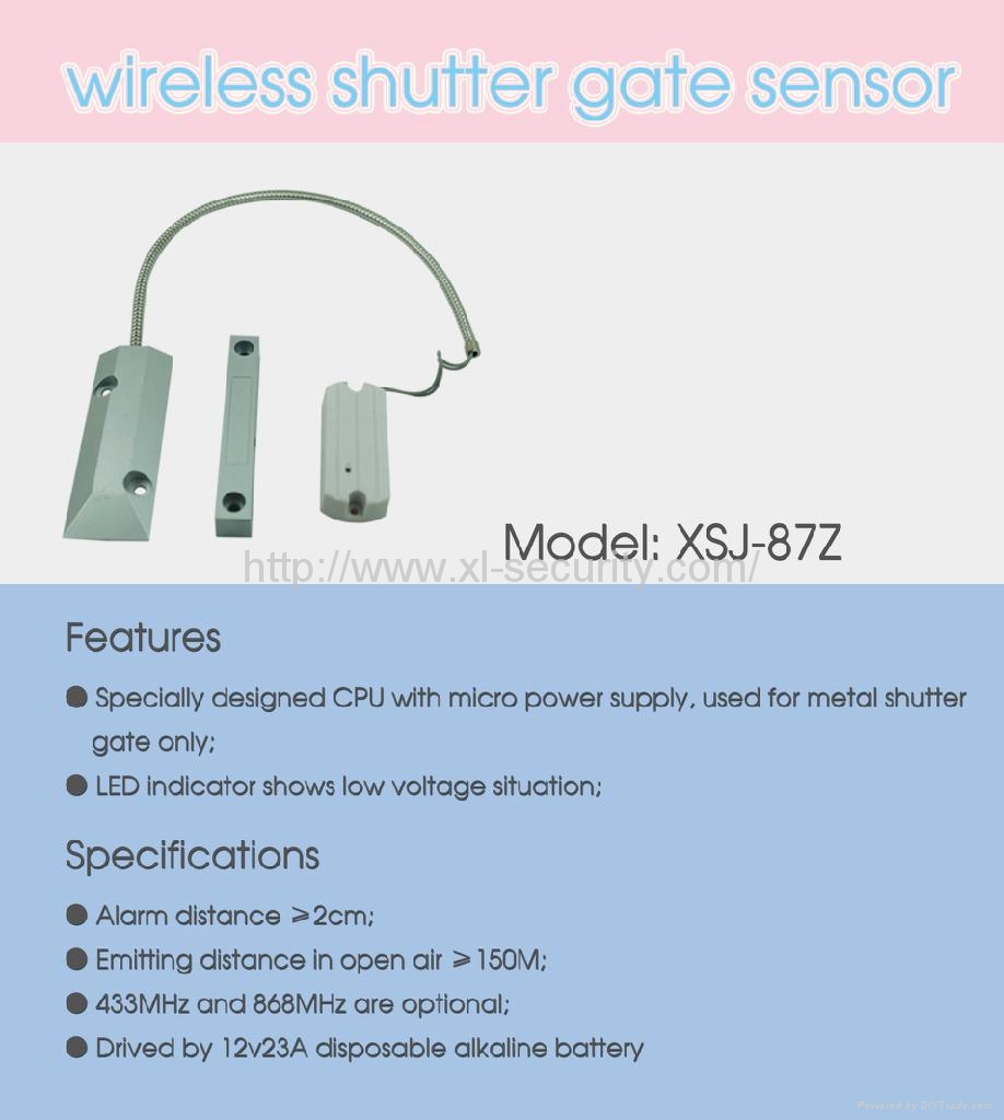 Wireless Shutter Door Sensor - XSJ-87Z - XSJ (China Manufacturer ...