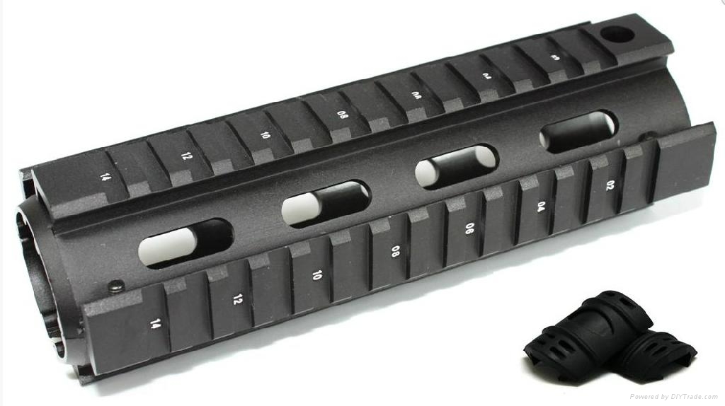 Tactical Picatinny Carbine Length AR15 Quad Rail System Mount - ZJ01 ...