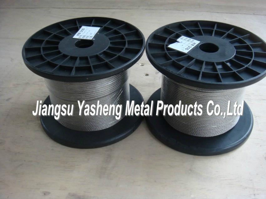 AISI316 7X19 3.0mm Stainless Steel Wire Rope - Yasheng (China ...