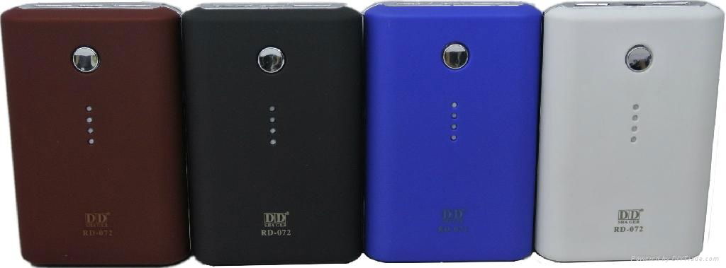 portable power bank 7500mAh with dual USB ports for charging digital ...