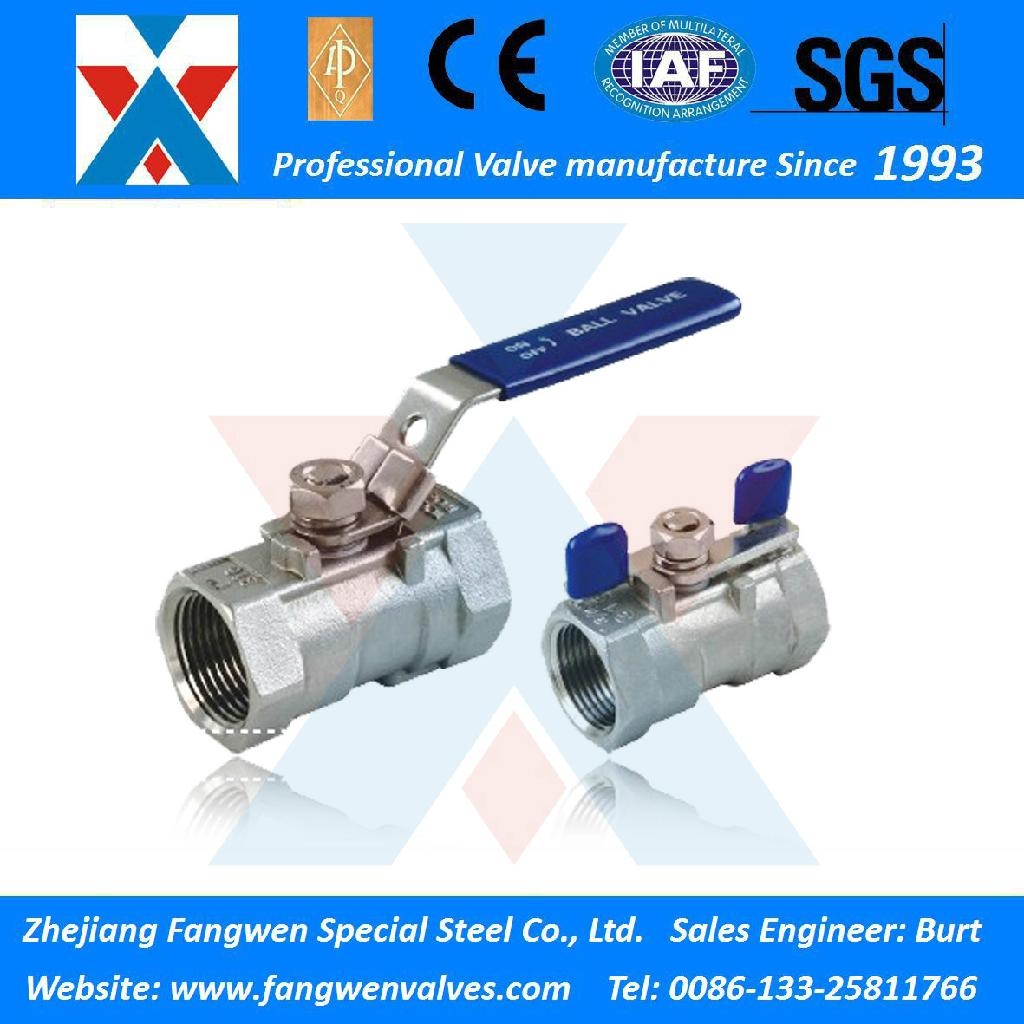 One-Piece 1PC Standard Type 1000WOG Reduce Bore Ball Valves - BV010101 ...