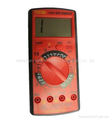 digital multimeter dt9205a+ - senit (China Manufacturer) - Electricity ...