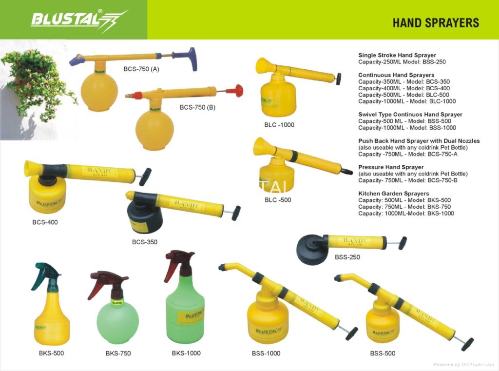 HAND SPRAYERS - BLUSTAL (India Manufacturer) - Garden Tools & Equipment ...