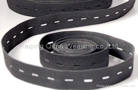 Buttonhole Elastic Tape - A406 - qifan weaving (China Manufacturer ...