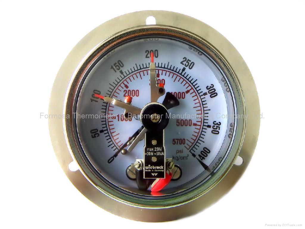 Electrical Contact Pressure Gauges, Pressure Gauge with Electrical ...