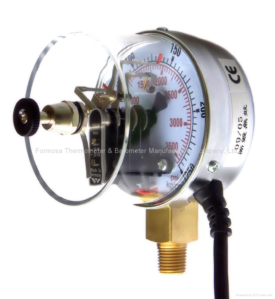 Electrical Contact Pressure Gagues, Pressure Gauge with Electrical ...