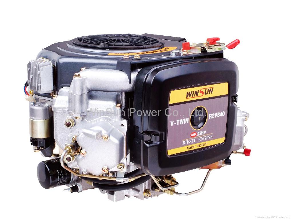Vertical V-twin Air-cooled Diesel Engine(22hp, 25hp) - R2V840/870V ... Vertical V-twin Air-cooled Diesel Engine(22hp, 25hp) - R2V840/870V ...