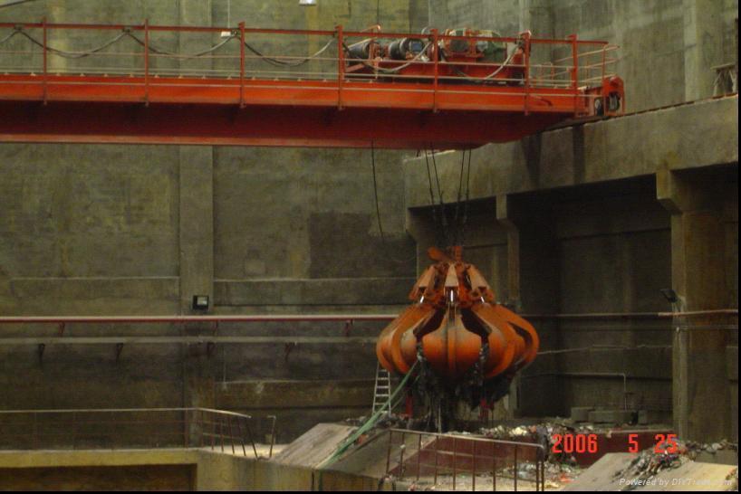 Hydraulic waste grab overhead crane - TOP CRANE (China Manufacturer ...