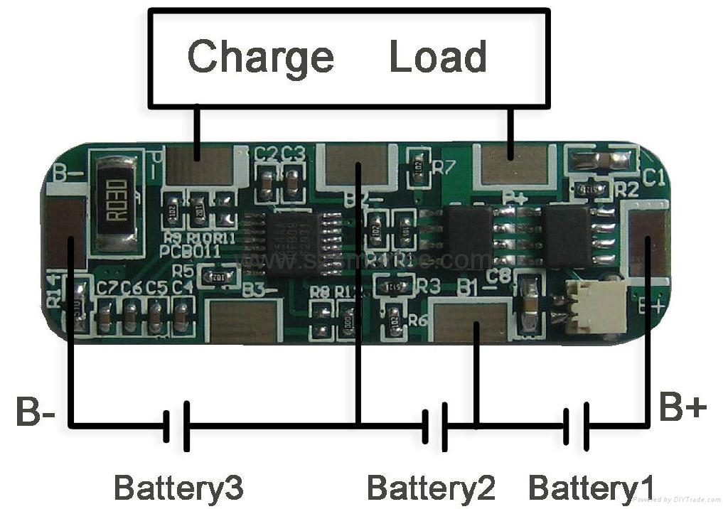 battery management system 3s 11.1v bms - PCM-Li03S5-061 - SmarTec ...