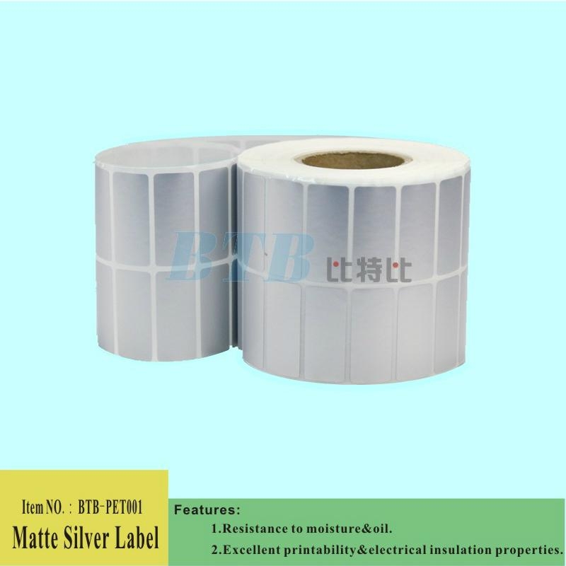 Permanent Adhesive PET Sticker Assets Labels - BTB-PET001 - BTB (China ...