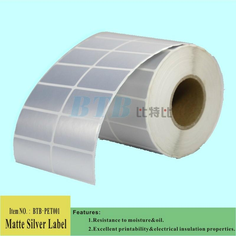 Permanent Adhesive PET Sticker Assets Labels - BTB-PET001 - BTB (China ...