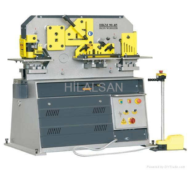 Hydraulic Iron Worker Machine Single Cylinder - HKM SERIES - METAL ...