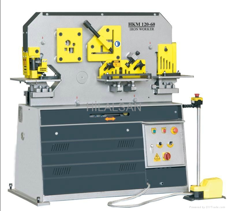 Hydraulic Iron Worker Machine Single Cylinder - HKM SERIES - METAL ...
