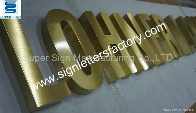 Brass sign letters - SS04 - SUPER SIGN (China Manufacturer) - Others ...