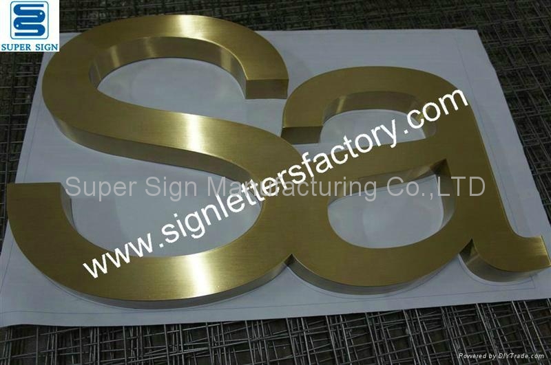 Brass sign letters - SS04 - SUPER SIGN (China Manufacturer) - Others ...