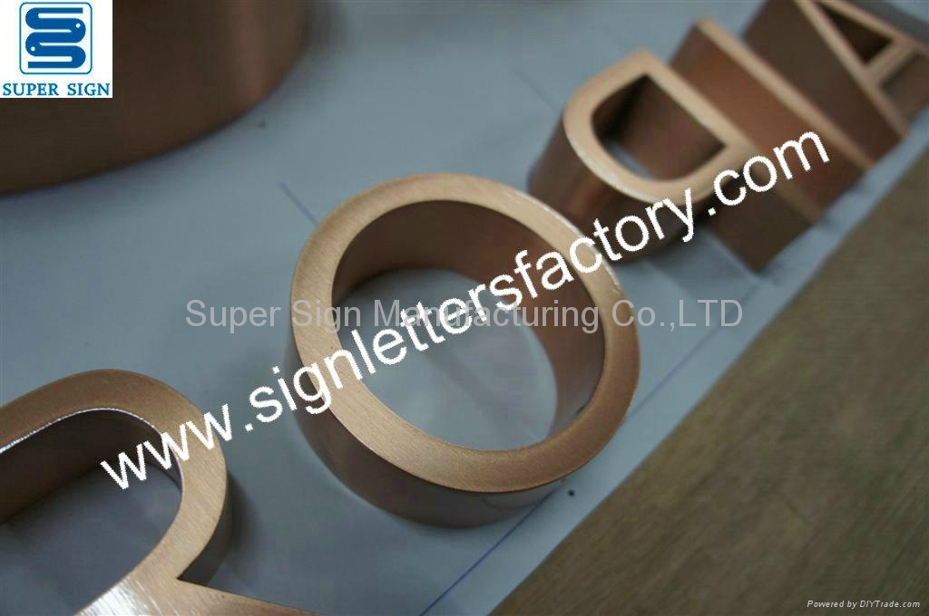 Fabricated copper sign letters - SS05 - SUPER SIGN (China Manufacturer ...