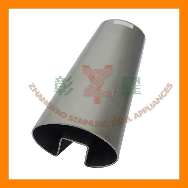 Stainless steel oval groove tube - zhangyao (China Manufacturer ...