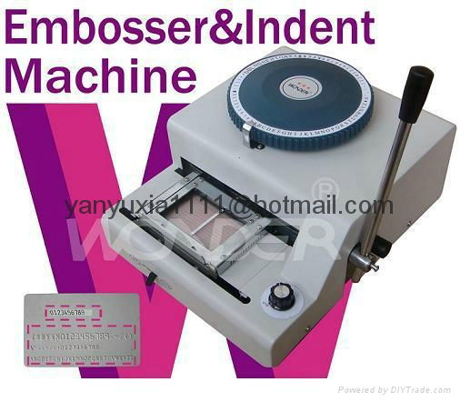 Manual PVC plastic credit VIP card embosser machine (China Trading ...