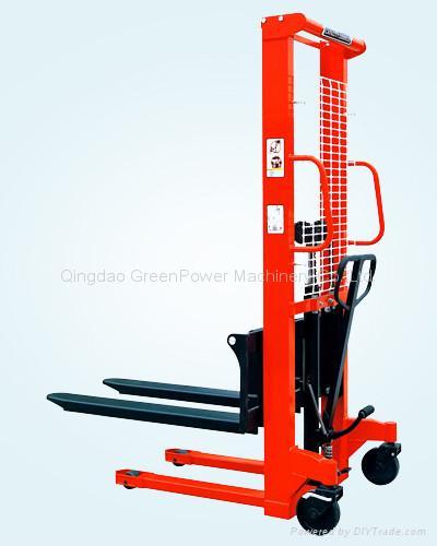 Manual Hydraulic Stacker - MS10-16 - Qingdao GreenPower Machinery ...