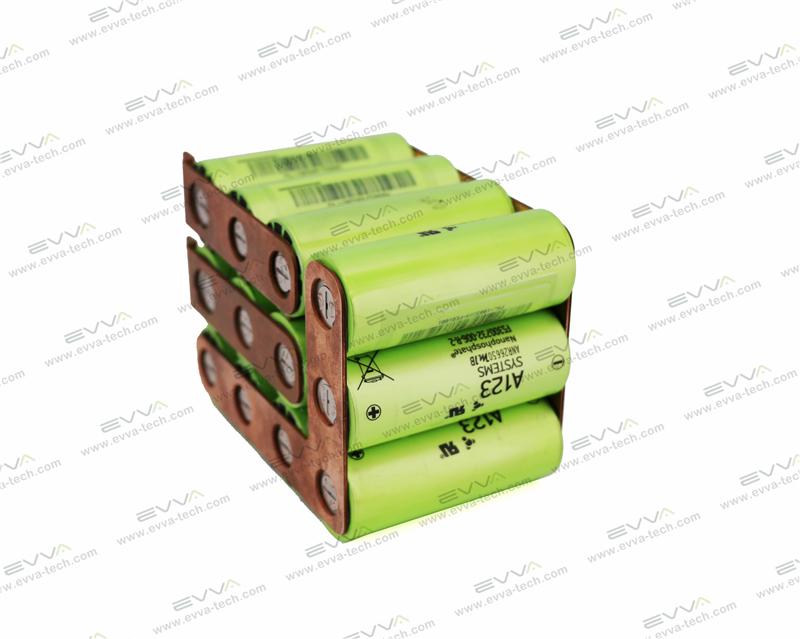 4S3P High power battery Lithiumwerks A123 ANR26650M1B 7500mAh 30C ...