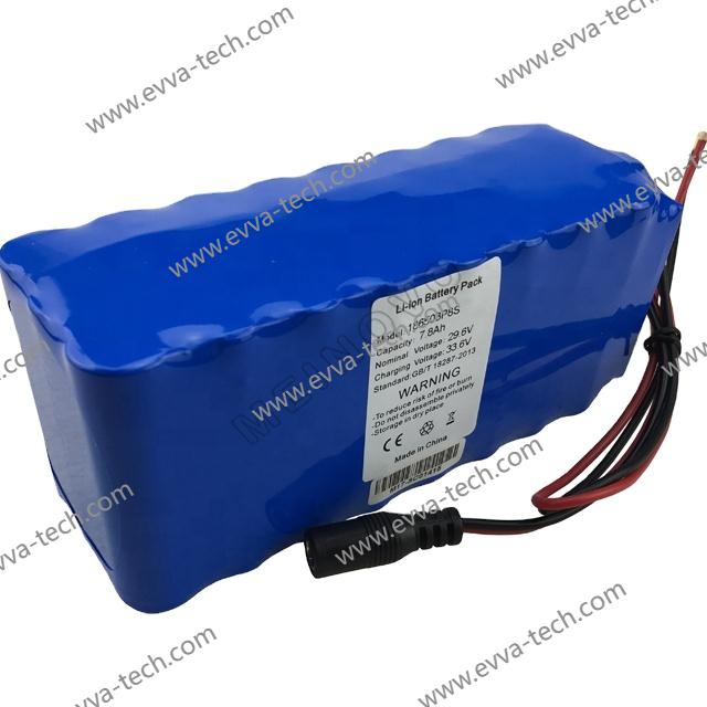 8S3P 18650 21700 103450 26.4V 29.6V LiFePO4 Li-Ion OEM Battery pack ...