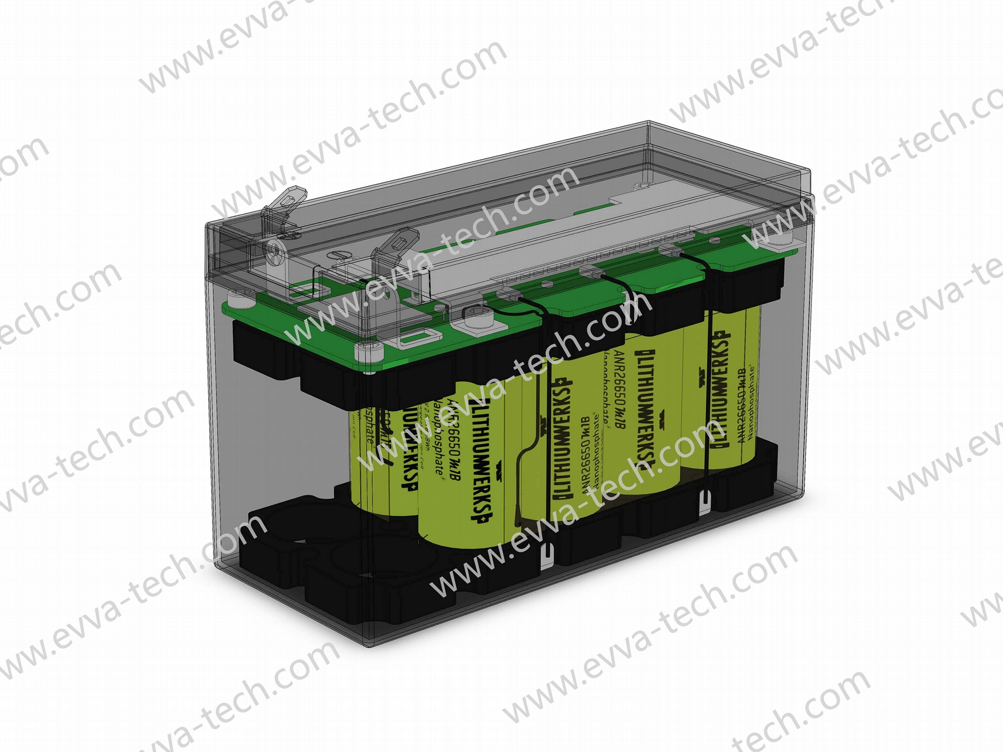 12V5-HP 13.2V 5Ah lifepo4 Lithium Iron Phosphate Battery Pack LED ...