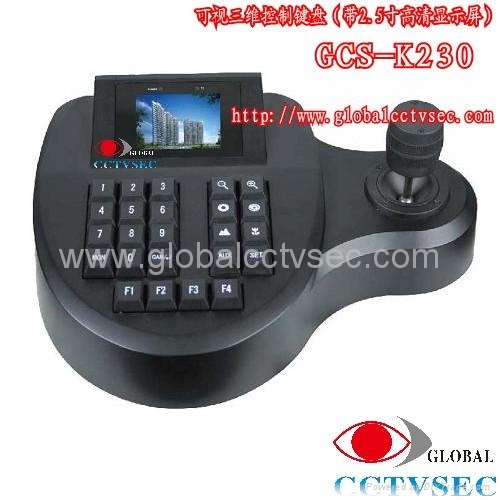 3D Keyboard Controller for PTZ cameras - GCS-K230 - globalcctvsec (Hong ...