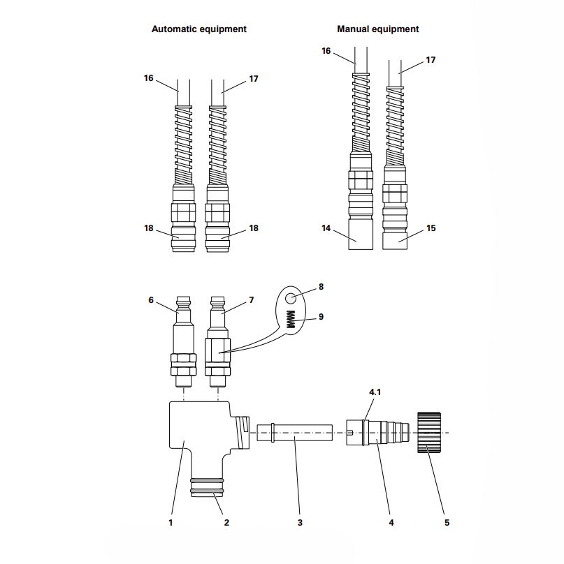 Hose Connection for Optiflow IG02 Powder Injector-387827 - wanxin ...