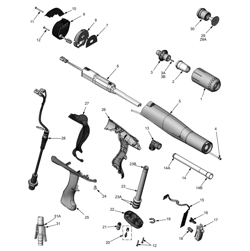 Powder Inlet Tube for Encore Manual Spray Gun-1085026 - wanxin (China ...
