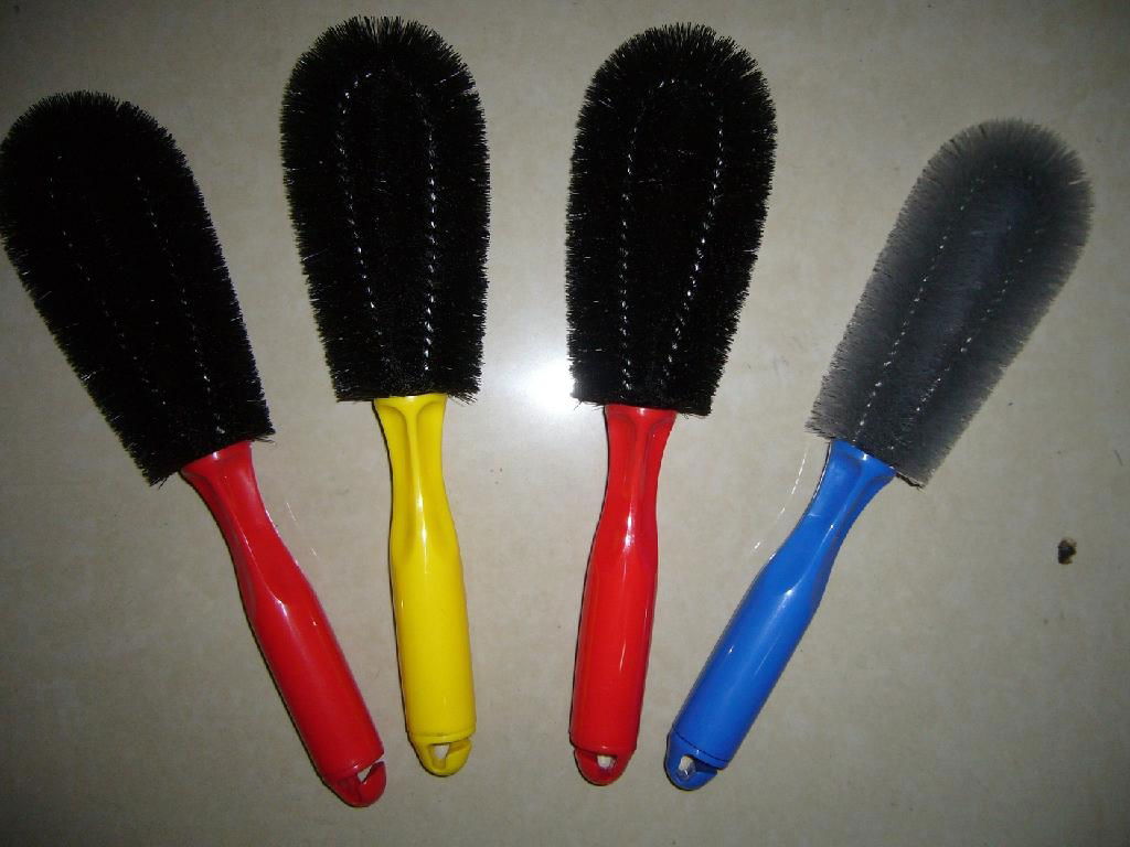 car wheel brush / tyre brush / rim brush - ls1006 - Green Bamboo (China ...