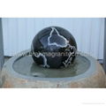 rotating stone sphere,water fountain ball - rotating sphere - spinning ...