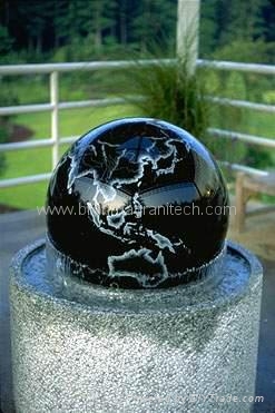 marble ball water feature sphere fountains Granit Kugelbrunnen - marble ...