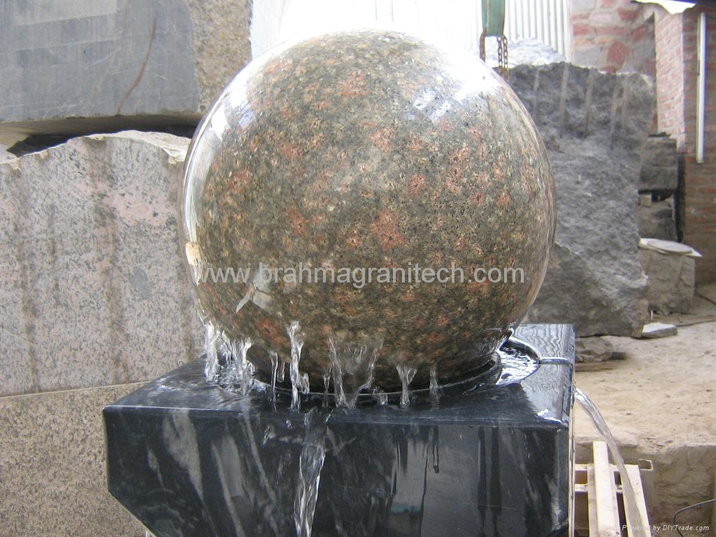 water walking ball,garden water feature,granite stone ball (India ...