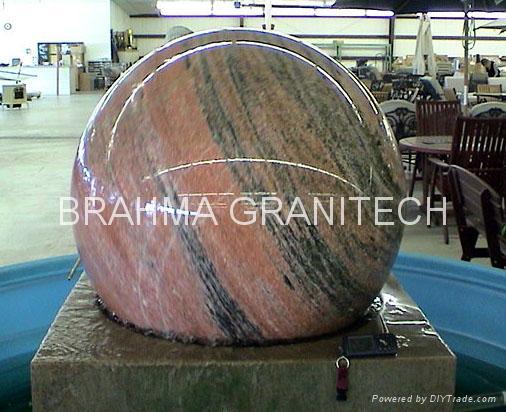water walking ball,garden water feature,granite stone ball (India ...