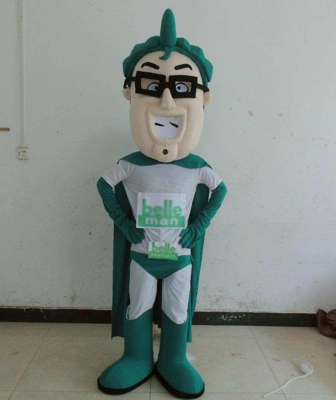 custom adult muscleman superman mascot super hero costume suit - sm ...