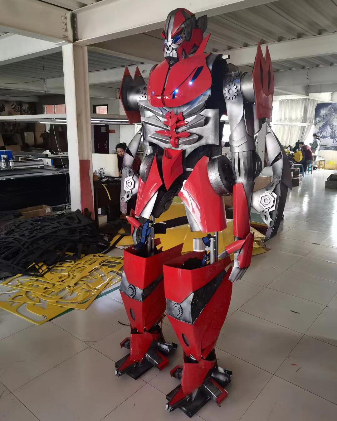 giant Mecha robot costume adult mech cosplay costume with LED lights ...